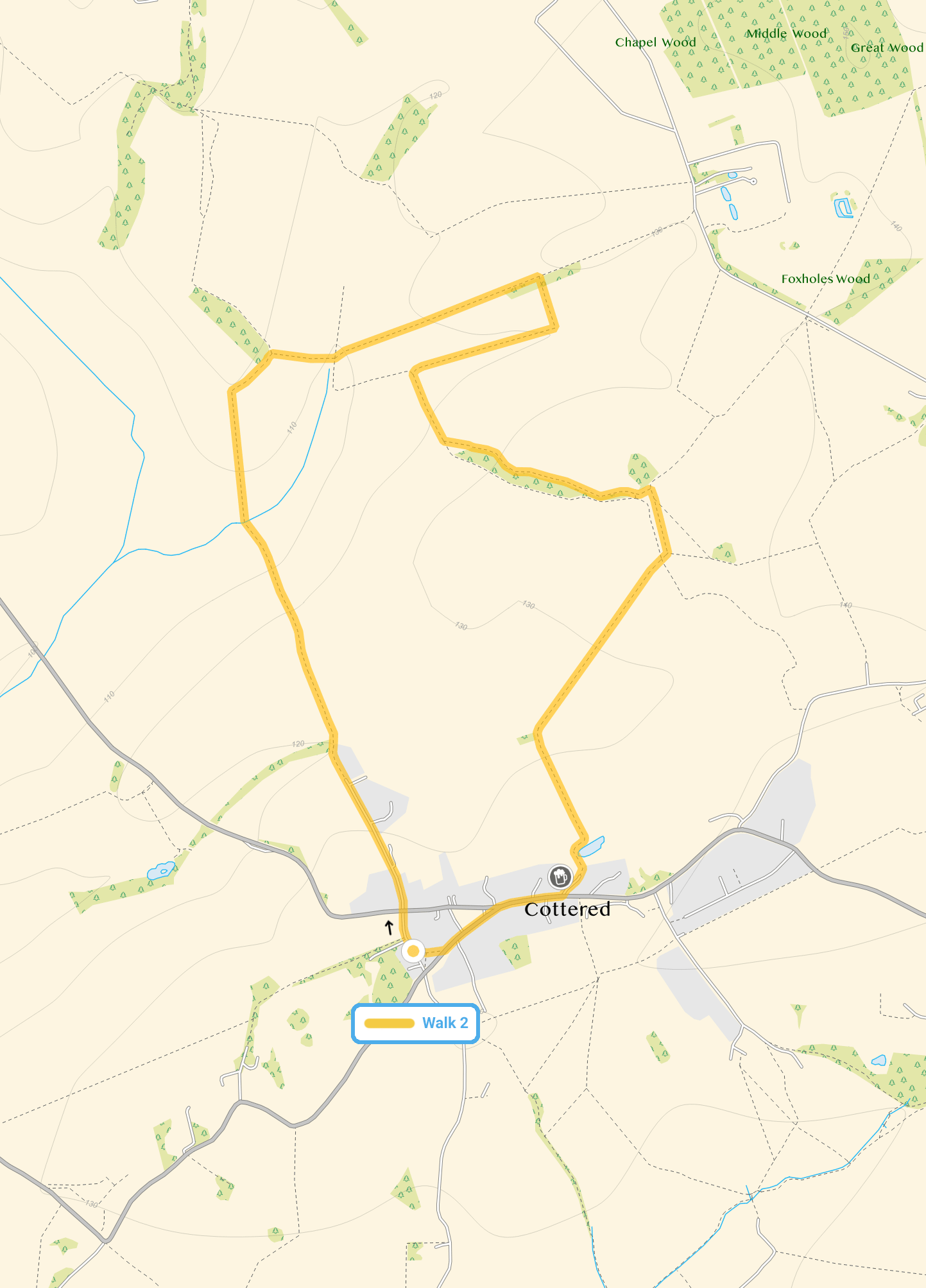 Cottered Walk and Route Map — Local Walks