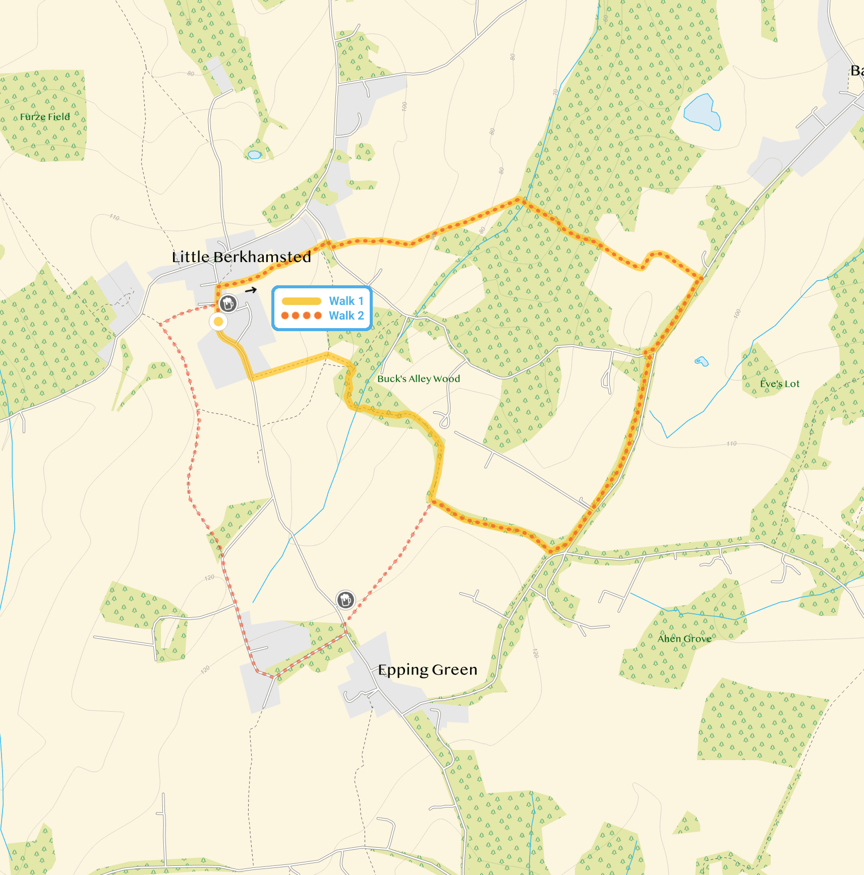 Little Berkhamstead Walk and Route Map — Local Walks