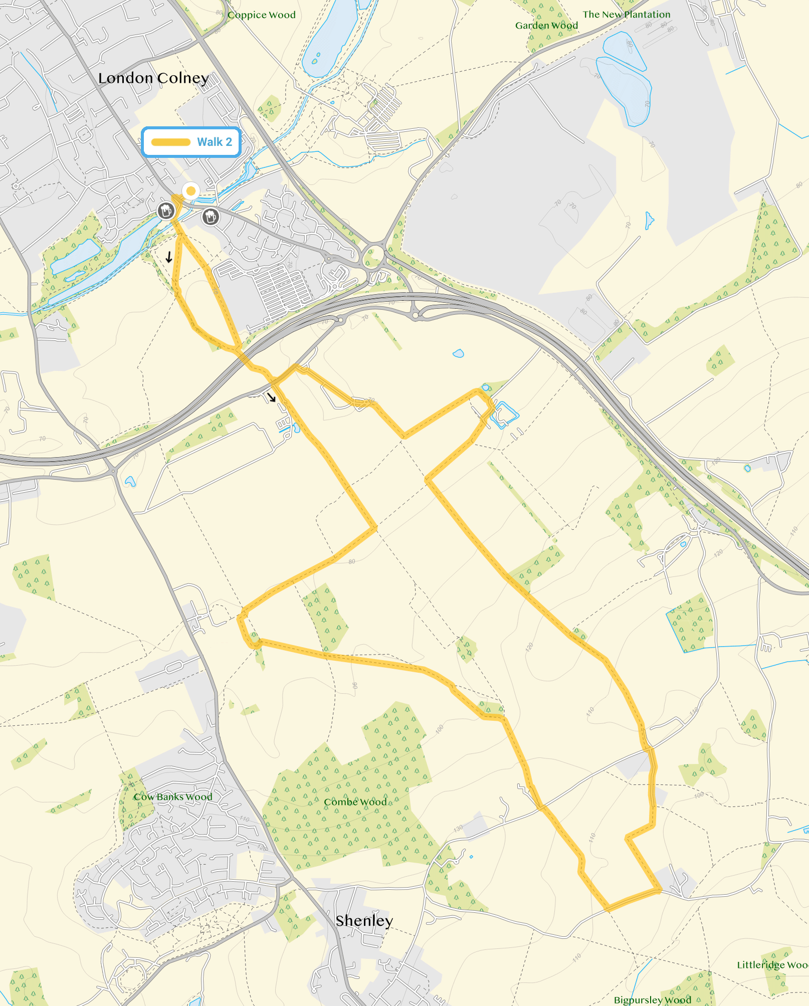 London Colney Walk and Route Map — Local Walks