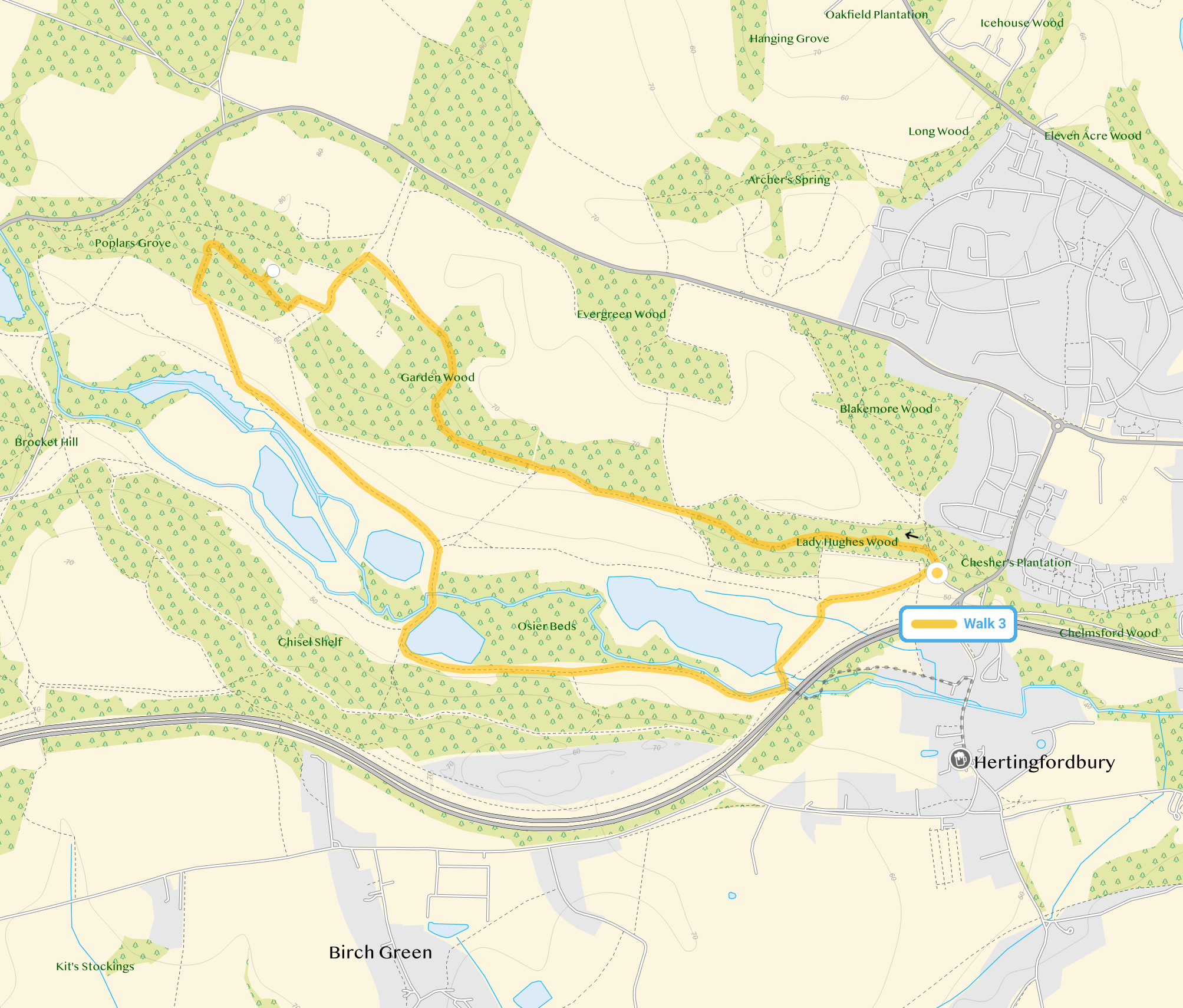 Panshanger Park Walk and Route Map — Local Walks